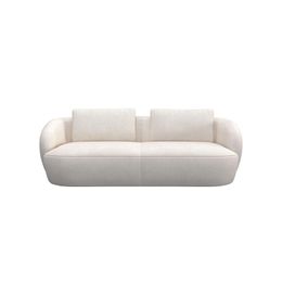 3-Sitzer FLEXLUX "Torino, rund und bequem, Couch, Dreisitzer, OTTOs Choice", beige (vanilla cream), B:217cm H:85cm T:102cm, 100% Polyester, Sofas, Modernes, organisches Sofa-Design, Kaltschaum, Wellenunterfederung