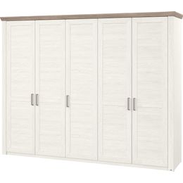 Kleiderschrank "York Schlafen", pino aurelio, eiche nelson, B:270cm H:210cm T:62cm, Spanplatte, SET ONE BY Musterring, Schränke, mit Holztüren und Kranz in Eiche, versch. Breiten, Höhe 207 x T60cm