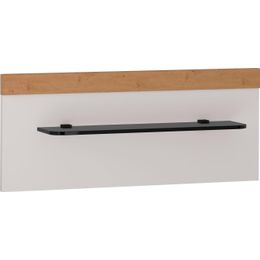 Aufsatzpaneel Wiemann "Asti", beige (champagner, dekor), B:60cm H:26cm T:12cm, Holzwerkstoff, M&ouml;belaufs&auml;tze, mit Glasauflage (2er-Set)
