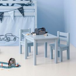 Kindersitzgruppe Hoppekids "MADS Kindersitzgruppe", blau (blau,), FSC-zertifizierter Holzwerkstoff, FSC-zertifiziertes teilmassives Holz, MDF, Sitzmöbel-Sets, in vielen Farben, mit einem Stuhl