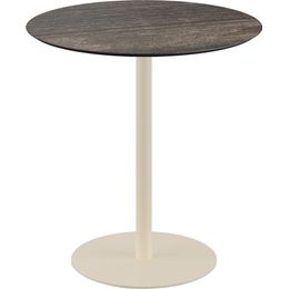 Klapptisch Essentials "Urban", beige (sand, riverwashed wood, sandfarben), B:70cm H:73,2cm T:70cm, Pulverbeschichteter Stahl, Tische, Klapptisch, in verschiedenen Ausf&uuml;hrungen