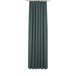 Vorhang WIRTH "Torbole", blau (petrol), B:132cm H:375cm, Baumwolle, Polyester, Gardinen, nach Maß