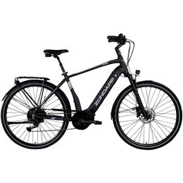 Zündapp E-Bike ZÜNDAPP "X500" Gr. 51, schwarz (schwarz, schwarz), Elektrofahrräder, 51cm, 28 Zoll (71,12cm), Pedelec, Elektrofahrrad für Damen u. Herren