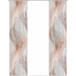 Schiebegardine Home Wohnideen "TORRE", braun (kupferfarben), B:60, Polyester, Gardinen, DIGITALDRUCK