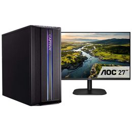 Captiva PC-Komplettsystem "Power Starter I71-969 TFT Bundle", Energieeffizienz: E (A-G), schwarz, Microsoft Windows 11 Home (64 Bit), 8 GB RAM 500 GB SSD, Computer_Komplettsysteme