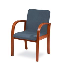 Esszimmersessel Home Affaire "LINA707", kirschbaum, jeans, B:60cm H:85cm T:50cm, 100% Polyester, Sessel, Extra-confort, Fleckenabweisendes Gewebe, Massivholz