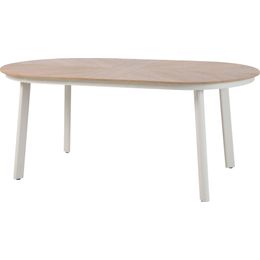 Gartentisch Best "Polly", beige (polywood – beige), B:200cm H:74cm T:100cm, Aluminium + Polywood, Tische, aus Polywood
