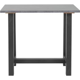 Mäusbacher Bartisch MÄUSBACHER, schwarz (schwarzstahl, graphitfarben, schwarzstahl), B:120cm H:105cm T:70cm, Tische, Bartisch, Gestell in U-Form (Breite 120, 140 oder 160 cm)