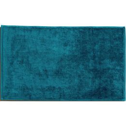 Möve Badematte MÖVE "Bamboo", blau (deep lake), H:1mm, Baumwolle, Viskose, Badematten, Bambus-Zellstoff