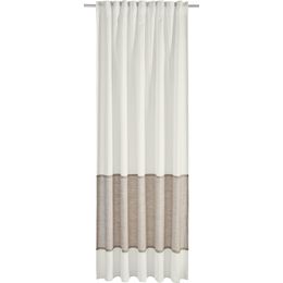 Guido Maria Kretschmer Home & Living Vorhang "CARUSO" Gr. 1, weiß (weiß,leinen), B:146cm H:225cm, Jacquard, Leinen, Polyester, GUIDO MARIA KRETSCHMER HOME & LIVING, Gardinen