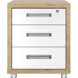 B&uuml;rowagen GAMI "Elio", braun (kastanie natur), B:52cm H:64cm T:45cm, Holzwerkstoff, Rollwagen, B&uuml;rowagen, Kollektion in edles Design