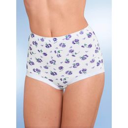 wäschepur Taillenslip WÄSCHEPUR, Damen, Gr. 44/46, lila (lila, bedruckt), 100% Baumwolle, Unterhosen