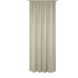Vorhang WIRTH "Newbury", grau (taupe), B:130cm H:165cm, Baumwolle, Polyester, Gardinen, nach Ma&szlig;