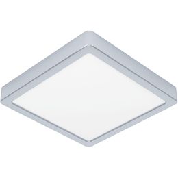 Eglo Deckenleuchte "FUEVA 5", grau (chromfarben), H: 2,9cm, 1 Stk., Leuchten, Deckenleuchte aus Stahl - 17W - Warmwei&szlig;, Deckenleuchte