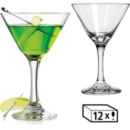 Martiniglas Libbey "Libbey Trinkglas, 12er Set -EMBASSY-", transparent, H:16,5cm Ø:11cm, Glas, Trinkgefäße, 266 ml, hochwertig verarbeitet, im modernen Design