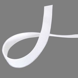 Flauschband GOOD LIFE "Ina" Gr. 1, weiß, B:2cm L:1.000cm, Kunstfaser, Gardinenbefestigungen, zum Aufkleben