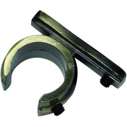 Verbinder Gardinia "Memphis", grau (messingfarben), Gardinenstangenhalterungen, Serie Einzelprogramm Memphis &Oslash; 16 mm