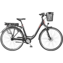 E-Bike Telefunken "Multitalent RC657" Gr. 49, grau (anthrazit), Elektrofahrräder, 49cm, 28 Zoll (71,12cm), Pedelec, Elektrofahrrad für Damen u. Herren