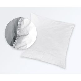 Kissenbezüge Primera "Kissenbezüge »Stone Washed«, Primera (2 Stück)", weiß, B:80cm L:80cm, Renforcé, Obermaterial: 100% Baumwolle, Kissenbezüge, mit Stone-Washed Optik