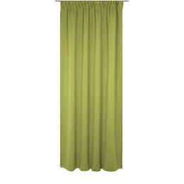 Vorhang WIRTH "Newbury", gr&uuml;n, B:130cm H:165cm, Baumwolle, Polyester, Gardinen, nach Ma&szlig;