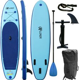 SUP-Board EXPLORER "EXPLORER 320" Gr. 320, blau (hellblau, blau), Wassersportboards, Damen, 320x76x15cm 320cm, Kunststoff