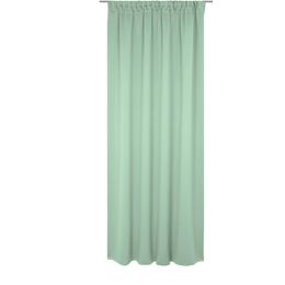 Vorhang WIRTH "Newbury", grün (mint), B:130cm H:265cm, Baumwolle, Polyester, Gardinen, nach Maß