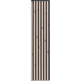 Wandboard BASIC BY BALCULINA "Deko", braun (artisan eiche), B:31 H:133 T:2, MDF, Polyester, Regale, Im 4er-Set, B/H je 31x133 cm, verschönert Räume und Wände