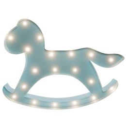 MARQUEE LIGHTS LED Dekolicht "Hobbyhorse", blau, 19, H: 22cm, 1 Stk., Leuchten, Wandlampe, Tischlampe Schaukelpferd 19 Leuchtmittel - 31x22 cm