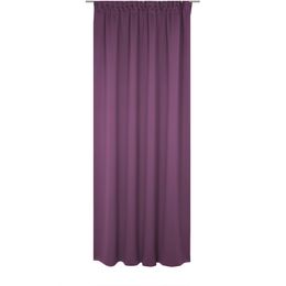Vorhang WIRTH "Newbury", lila (beere), B:130cm H:215cm, Baumwolle, Polyester, Gardinen, nach Ma&szlig;