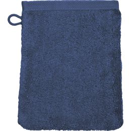 Waschhandschuh Ross "Vita", blau, B:16cm L:22cm, Frottier, Handtücher