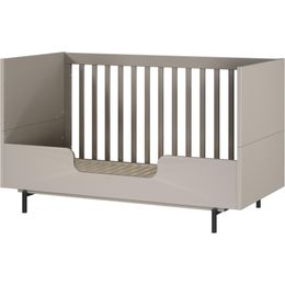 Kinderbett Germania "Tomino in 2 Ausführungen", grau (steingrau, steingrau, steingrau), B:144cm H:87cm, Betten, inkl. Umbauseiten, B/H/T 144/87/75 cm, belastbar bis 100 kg