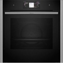 Neff Einbaubackofen "B64FT33N0", Energieeffizienz: A+ (A+++-D), grau (silberfarben), B:59,6cm H:59,5cm T:54,8cm, Backöfen, voll versenkbare Ofentür dank Slide & Hide, AirFry-Funktion, Topseller