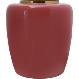 Dekovase Kayoom "Vase Art Deco 125", orange (koralle), B:34cm H:36,5cm T:34cm Ø:34cm, Vasen