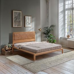 Bettumrandung "Anisa", beige (creme, grau), H:10mm, Obermaterial: 100% Wolle, MyFlair MÖBEL & ACCESSOIRES, Bettumrandungen, Wendeteppich, meliert, reine Wolle, handgewebt, Wohnzimmer