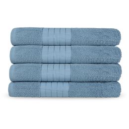Handtücher Good Morning "Uni Good Morning", blau (eisblau), B:50cm L:100cm, Frottier, Obermaterial: 100% Baumwolle, Handtücher, Baumwolle, Walkfrottee, Bordüre, 500 GSM, Einfarbig, ohne Aufhängung