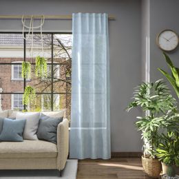 Neutex for you! Vorhang NEUTEX FOR YOU "Libre-ECO", blau, B:142cm H:180cm, Jacquard, Polyester, Gardinen, nach Maß
