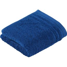 Gästehandtücher Vossen "Vienna Style Supersoft", blau (tiefblau), B:30cm L:50cm, Walkfrottee, Baumwolle, Handtücher, im Set, supersoft Baumwolle
