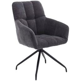 Drehstuhl Home Affaire, grau (anthrazit, schwarz), B:61cm H:90cm T:66cm, Metall, Stühle