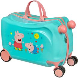 Kinderkoffer Undercover "Ride-on Trolley, Peppa Pig", Kinder, Gr. B/H/T: 47,5 x 32 x 23 20, bunt (peppa pig), Polycarbonat, bedruckt, Koffer, zum sitzen und ziehen
