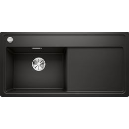 Küchenspüle Blanco "ZENAR XL 6 S-F", schwarz, B:98,75 H:19 T:49,75, Verbundwerkstoff, Küchenspülen, Mit Ablauffernbedienung