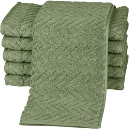 Gästehandtücher Ross "Sensual 9001", grün (piniengrün), B:30cm, Frottier, Obermaterial: 100% Baumwolle, Handtücher, 100% Baumwolle