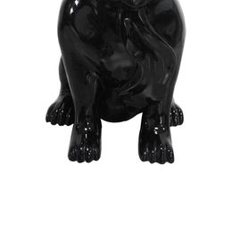 Skulptur Kayoom "Skulptur Bulldog 125", schwarz, B:27cm, Dekofiguren, Coole Bull-Dog Skulptur aus langlebigem Kunstharz und Steinpulver