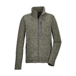 G.I.G.A. by Killtec Fleecejacke "GW 55 MN KNTFLC JCKT", Herren, Gr. L, forrest, Oberstoff: 100% Polyester, G.I.G.A. DX BY KILLTEC, Jacken, Zeitlose Strickfleecejacke, recyceltes Material, Taschen mit Zipper