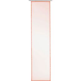 Gözze Schiebegardine GÖZZE "Sambia Schiebevorhang" Gr. 1, orange, B:60cm H:245cm, Voile, Polyester, Gardinen, HxB: 245x60, Voilé Uni, inklusive Montagezubehör