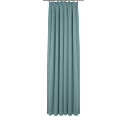 Vorhang WIRTH "Newbury", blau (mittelblau), B:130cm H:385cm, Baumwolle, Polyester, Gardinen, nach Maß