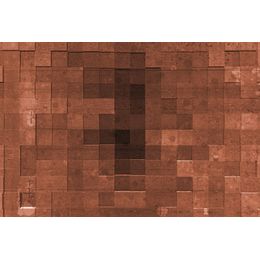 Fototapete ARCHITECTS PAPER "Atelier 47 Mosaic Tiles 1", rot (hellrot, schwarz), B:4m L:2,7m, Vlies, Tapeten, Vlies, Wand, Schräge, Decke