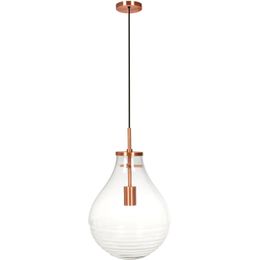 Kayoom Hängeleuchte "Hängelampe Tamo Large", gold (transparent, kupfer), 1, H: 50cm, 1 Stk., Leuchten, Design-Pendelleuchte