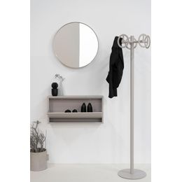 Spiegel SPINDER DESIGN "DONNA 3", grau (silky taupe), B:60cm H:60cm T:5cm Ø:60cm, Stahl, glasspiegel, Spiegel, Wandspiegel aus Stahl