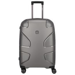 Hartschalen-Trolley IMPACKT "IP1, verschiedene Größen und Farben", Gr. B/H/T: 45 x 67 x 28 73, grau (iron grau), Polypropylen, unifarben, Koffer, Hartschalen-Koffer vegan Koffer Reisegepäck USB-Port TSA Zahlenschloss