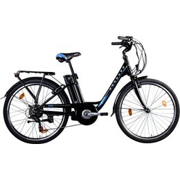 Zündapp E-Bike ZÜNDAPP "Z505" Gr. 43, schwarz, Elektrofahrräder, 43cm, 26 Zoll (66,04cm), Pedelec, Elektrofahrrad für Damen u. Herren, Topseller